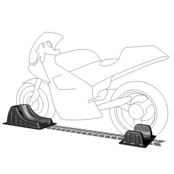 Motorcycle Wheel Chock by BLACK+GRAY – Rear Chock for tires up to 7.5 ...